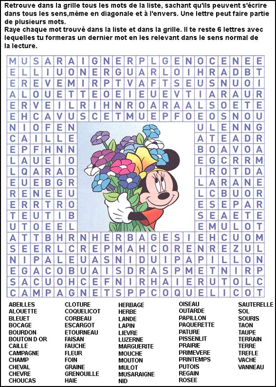 jeu du mot mystère Récré kids