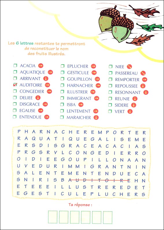 jeu du mot mystère Récré kids