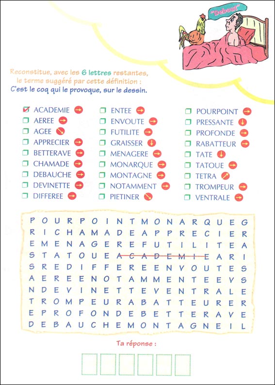 jeu du mot mystère Récré kids