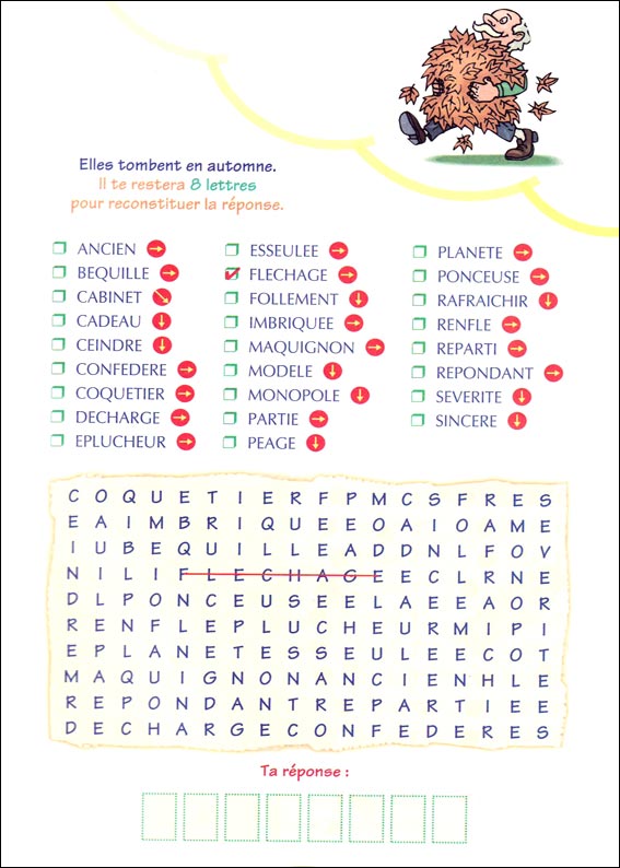 jeu du mot mystère Récré kids