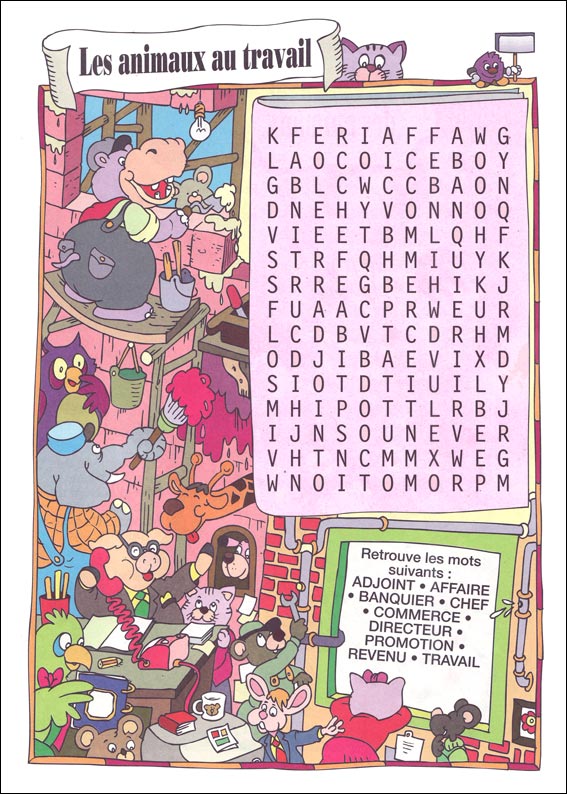 jeu du mot mystère Récré kids