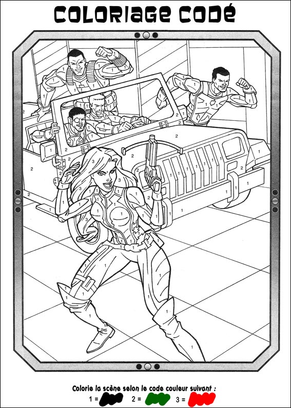 coloriage codé Récré Kids