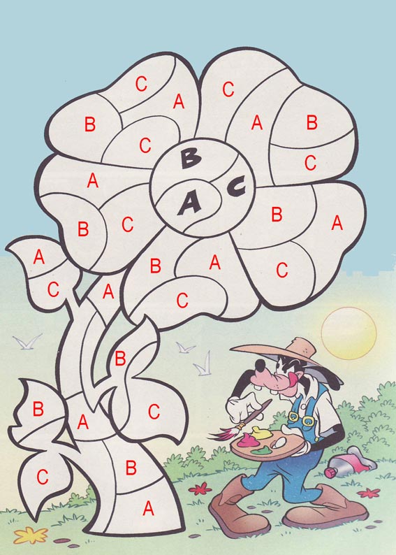 Solution du coloriage codé Récré Kids