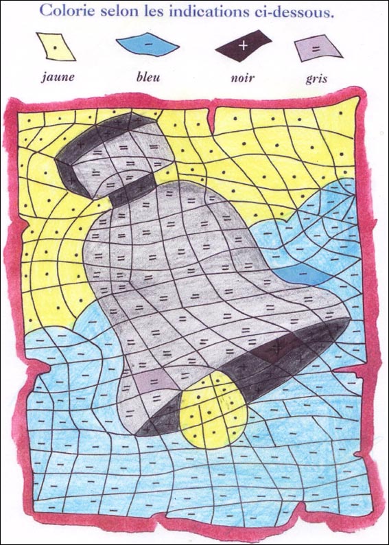 solution du coloriage magique