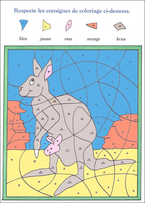 solution du coloriage magique