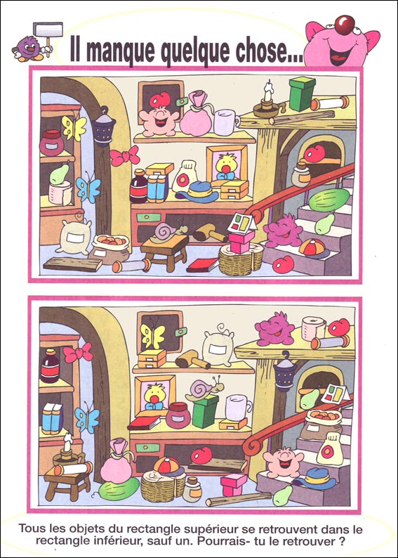 Jeu des différences Récré kids