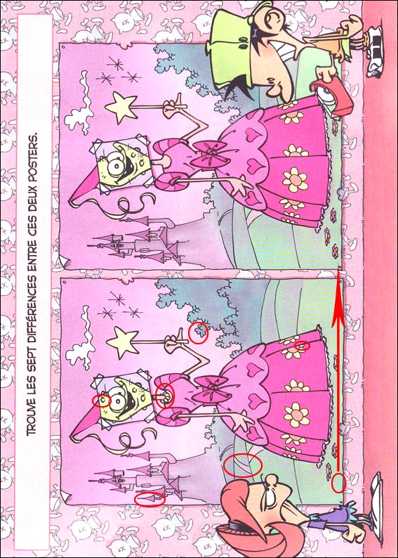 Solution au jeu des différences Récré kids