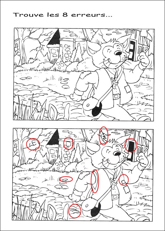 Solution au jeu des différences Récré kids