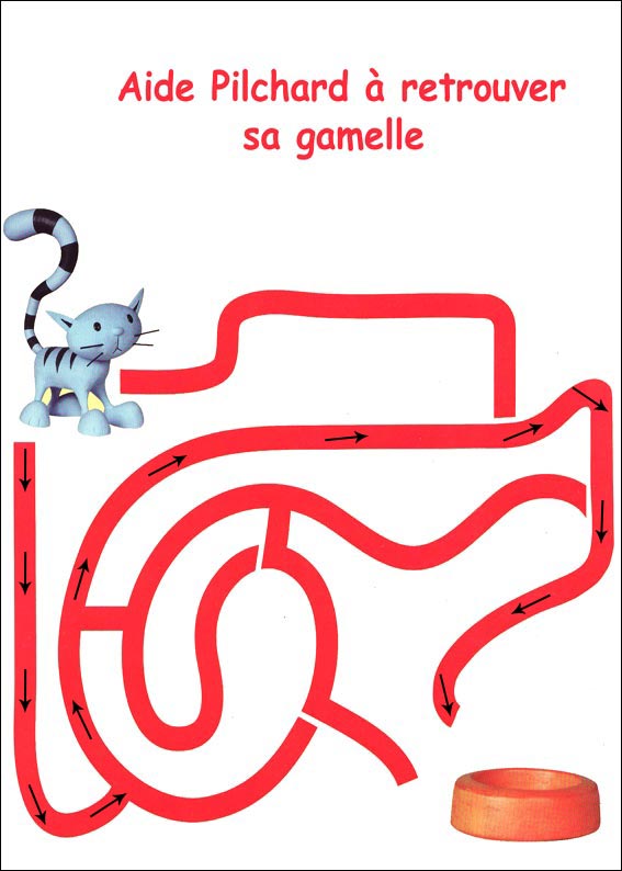 solution du jeu du labyrinthe Récré Kids