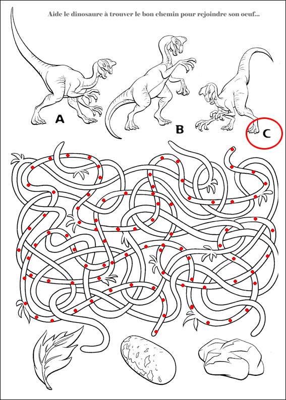 solution du jeu du labyrinthe Récré Kids