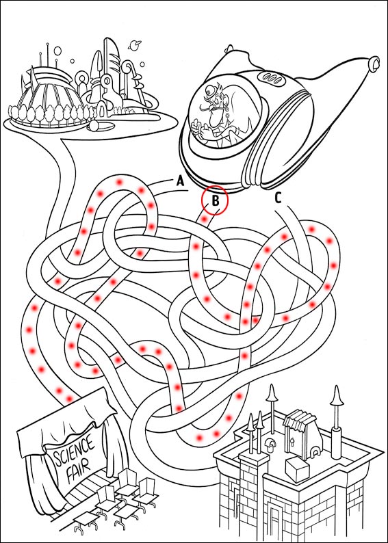 solution du jeu du labyrinthe Récré Kids