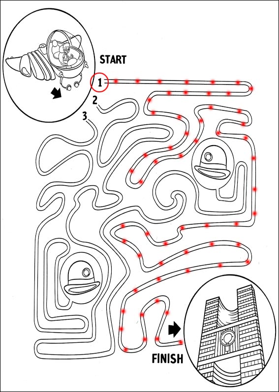 solution du jeu du labyrinthe Récré Kids