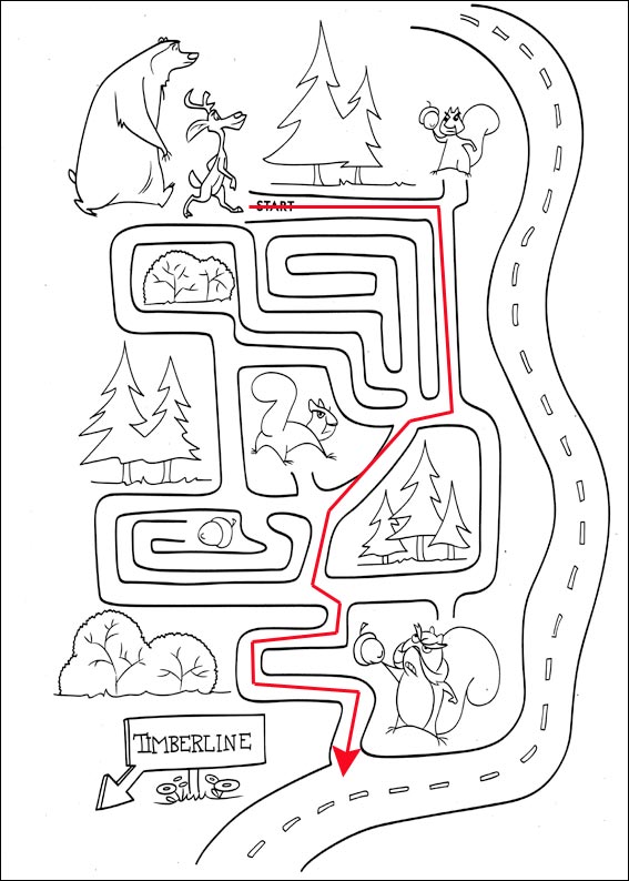 solution du jeu du labyrinthe Récré Kids