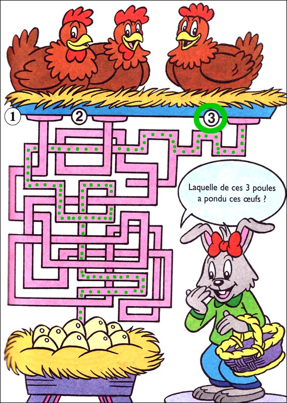 solution du jeu du labyrinthe Récré Kids