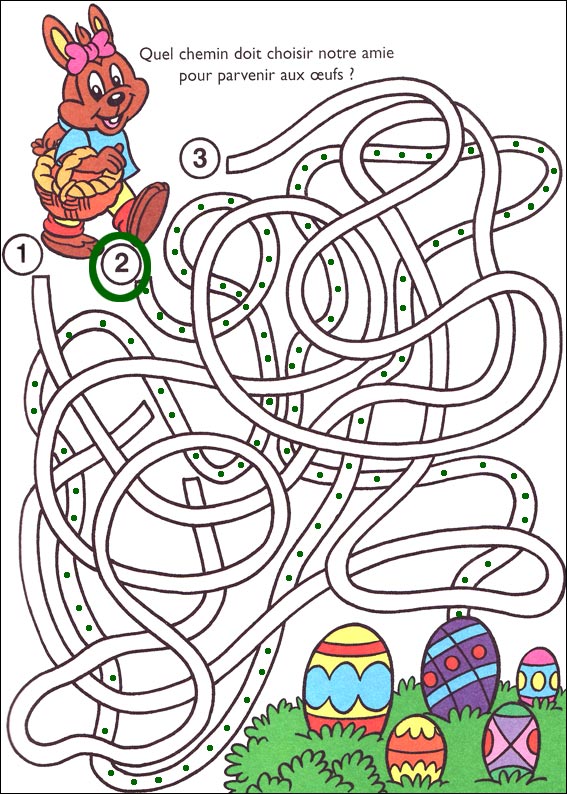 solution du jeu du labyrinthe Récré Kids