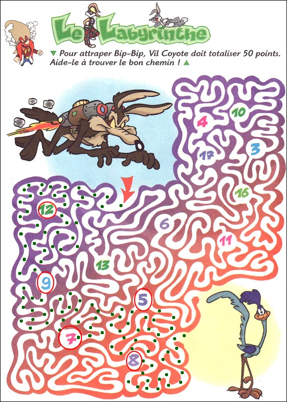 solution du jeu du labyrinthe Récré Kids