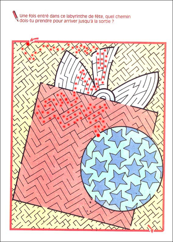 solution du jeu du labyrinthe Récré Kids