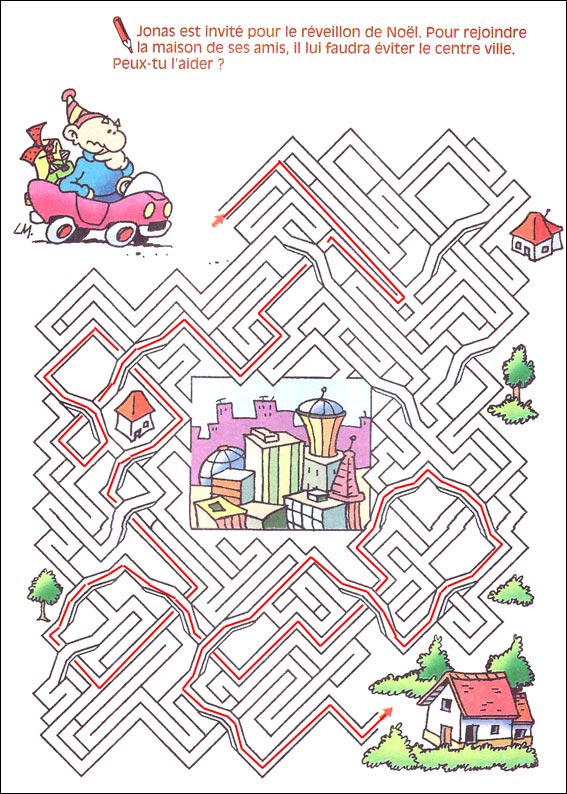 solution du jeu du labyrinthe Récré Kids