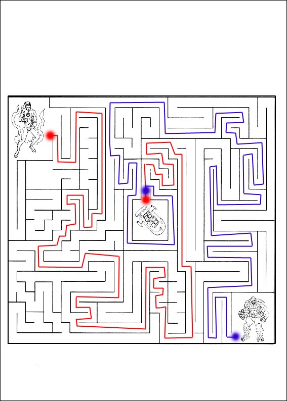 solution du jeu du labyrinthe Récré Kids
