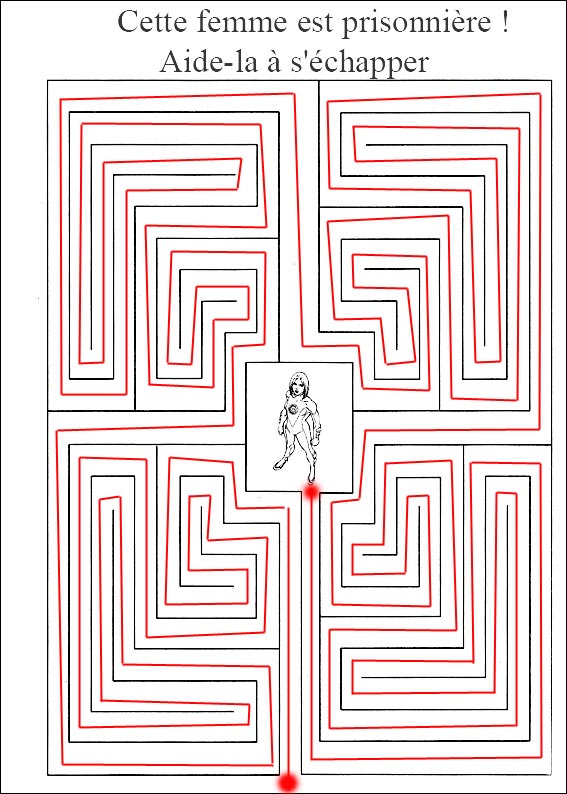 solution du jeu du labyrinthe Récré Kids