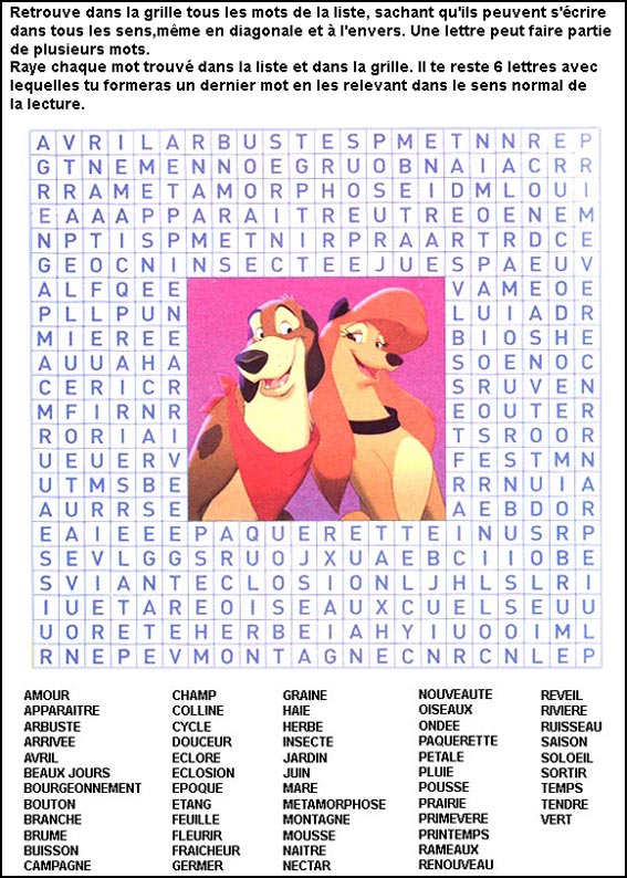 jeu du mot mystère Récré kids