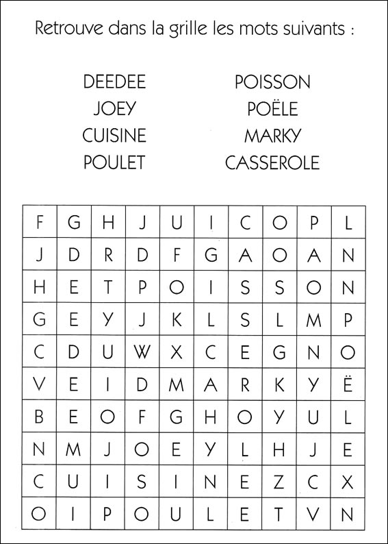 jeu du mot mystère Récré kids