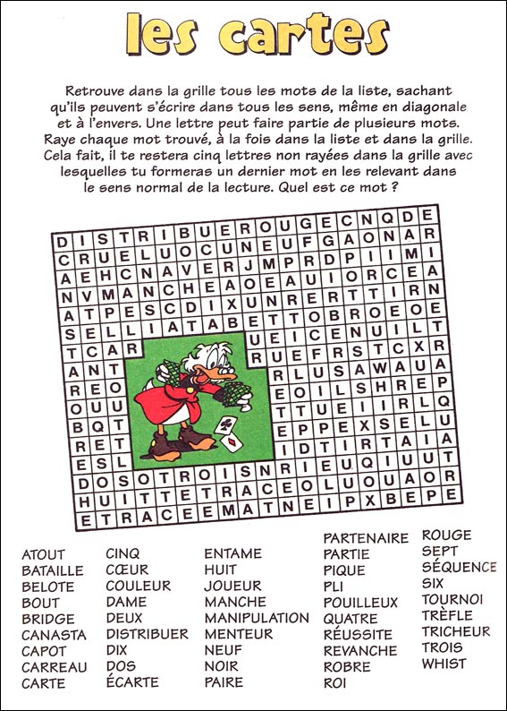 jeu du mot mystère Récré kids