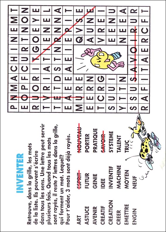 jeu du mot mystère Récré kids