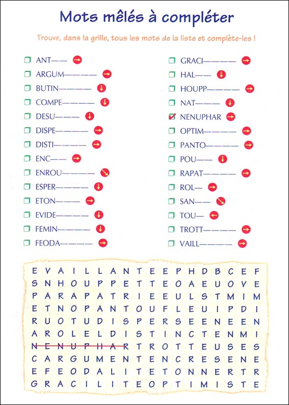 jeu du mot mystère Récré kids