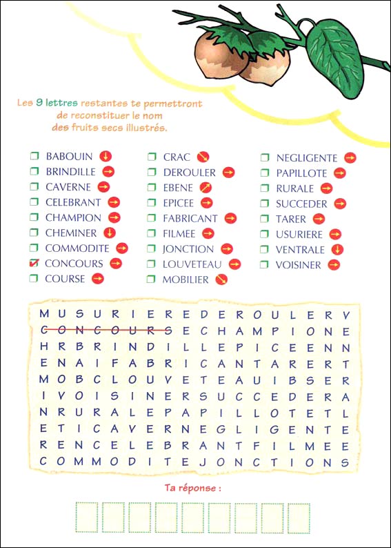 jeu du mot mystère Récré kids