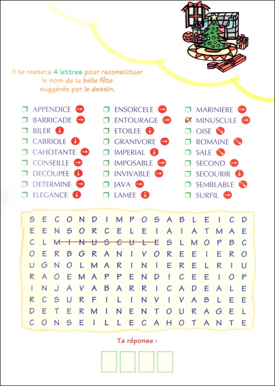 jeu du mot mystère Récré kids