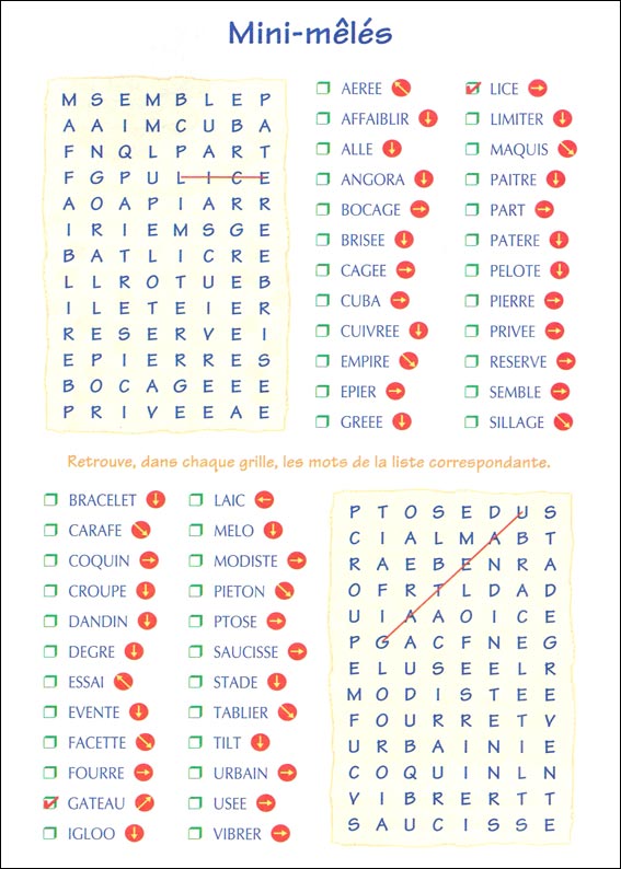 jeu du mot mystère Récré kids