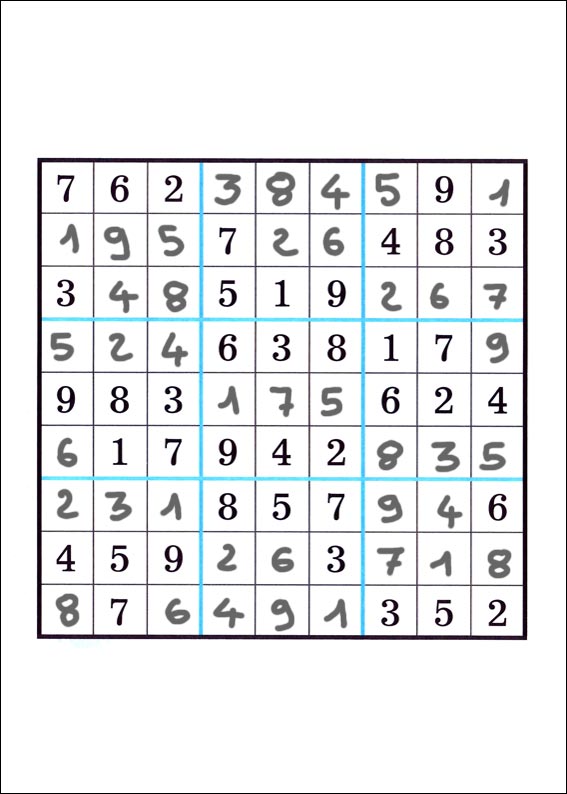 solution de ton jeu de sudoku récré kids